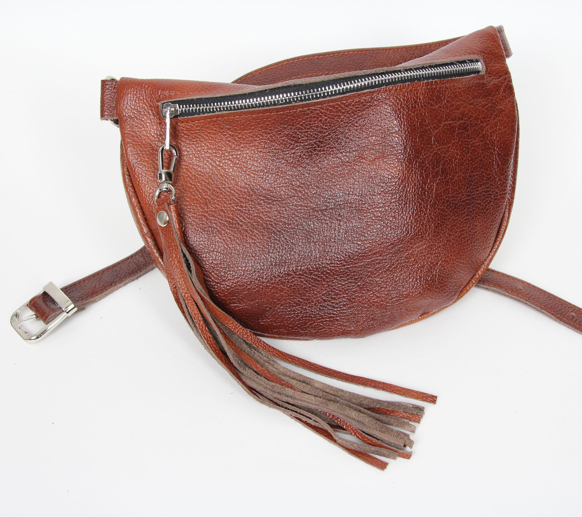 Cognac Brown Fanny Pack Larde Fanny Pack for Woman Waist - Etsy UK