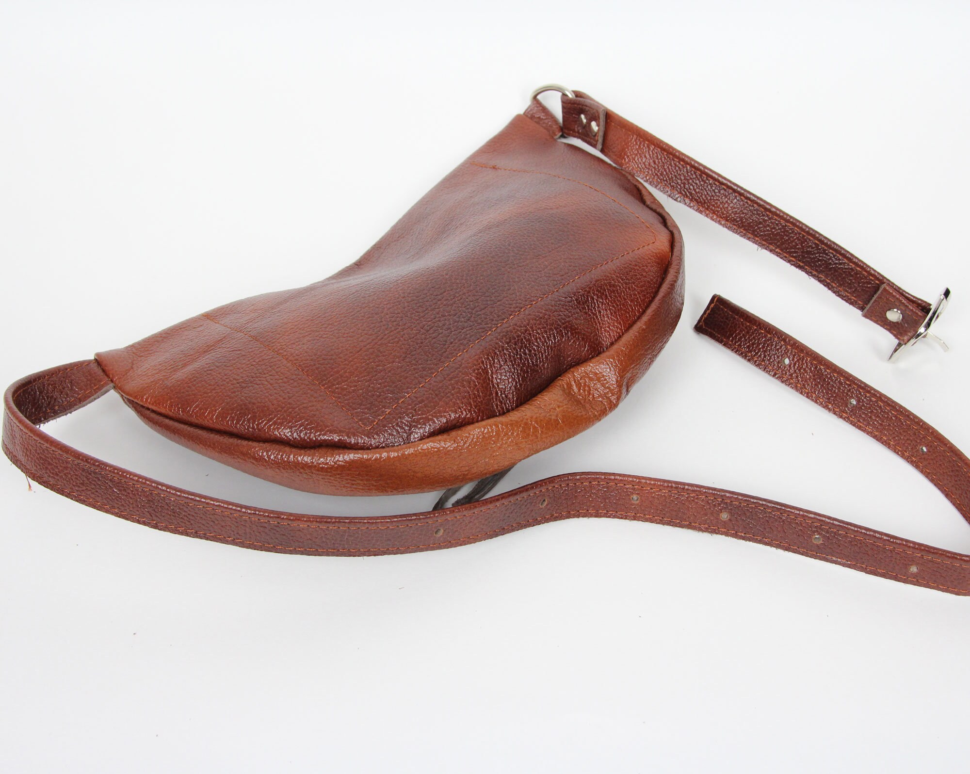 Cognac brown fanny pack Larde fanny pack for woman waist | Etsy