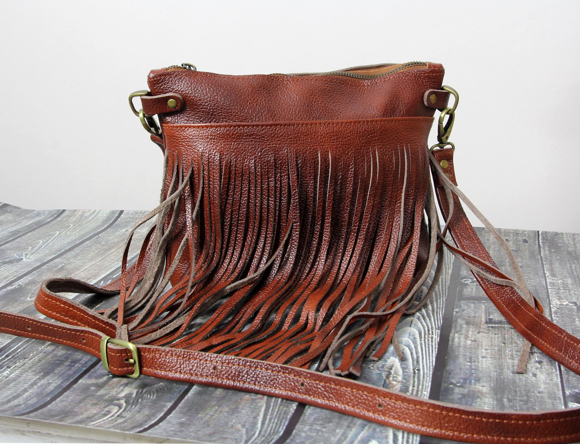 Cognac Brown leather Fringe purse Fringe western purse Boho | Etsy Cognac Brown leather Fringe purse Fringe western purse Boho | Etsy