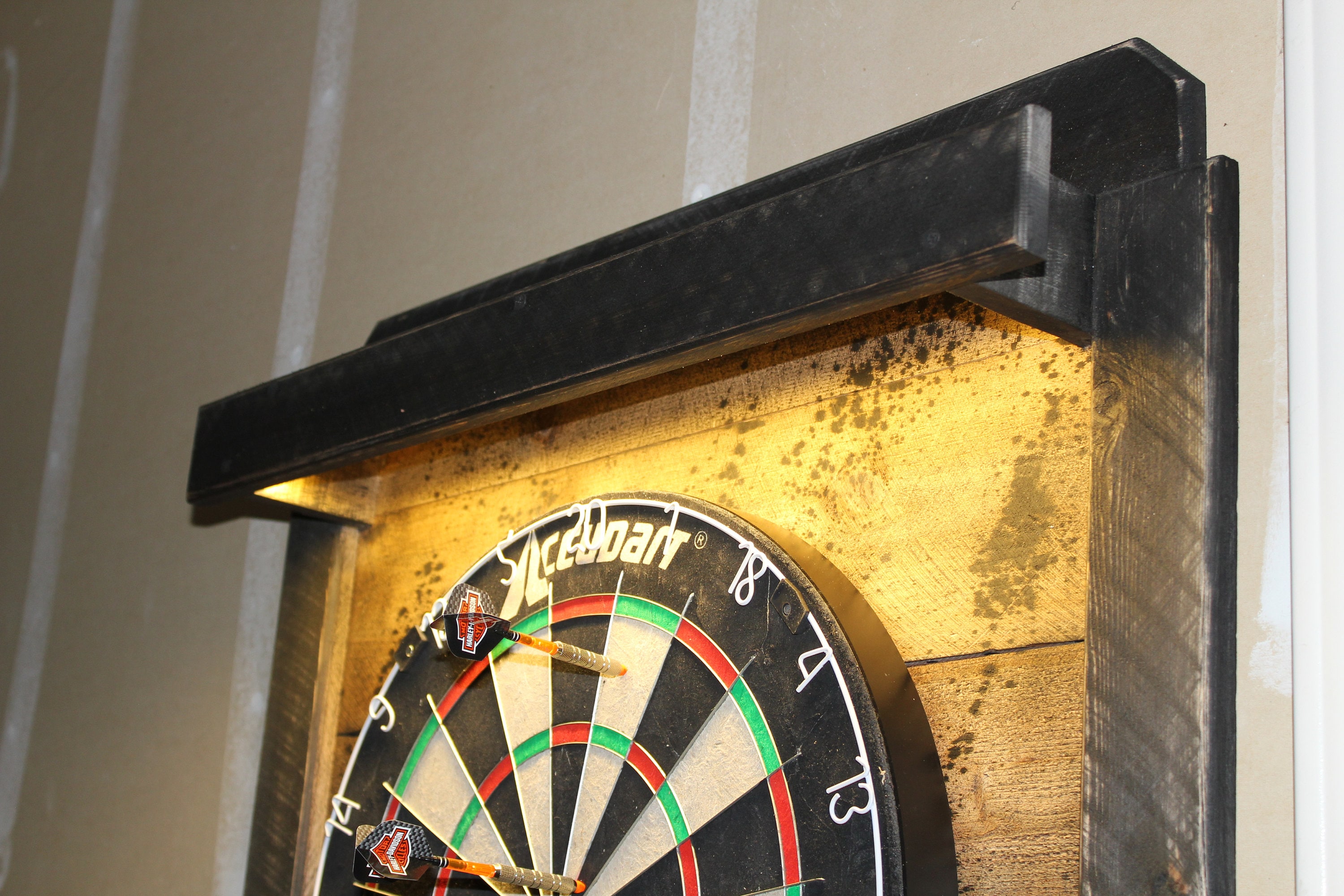 Illuminating Battery Powered Wifi Darts-board-cabinet-backboard-led ...
