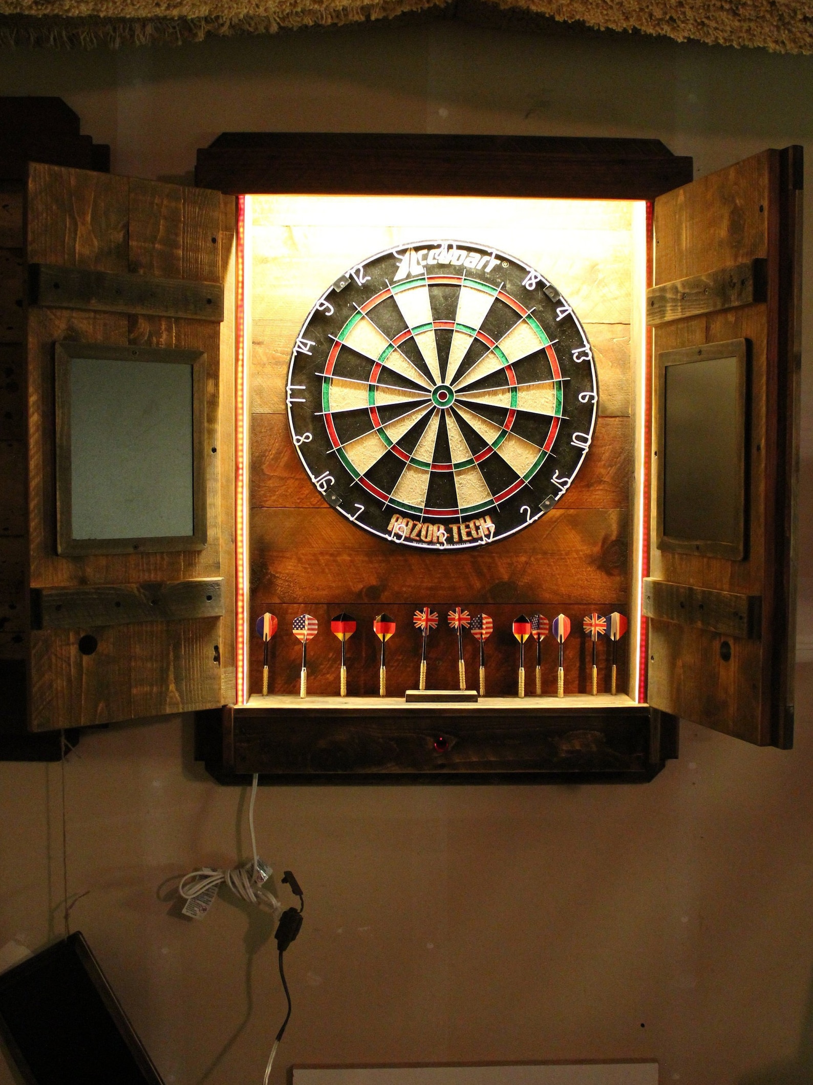 Dartboard Cabinet Light LED Darts Board Throw Line Laser | Etsy