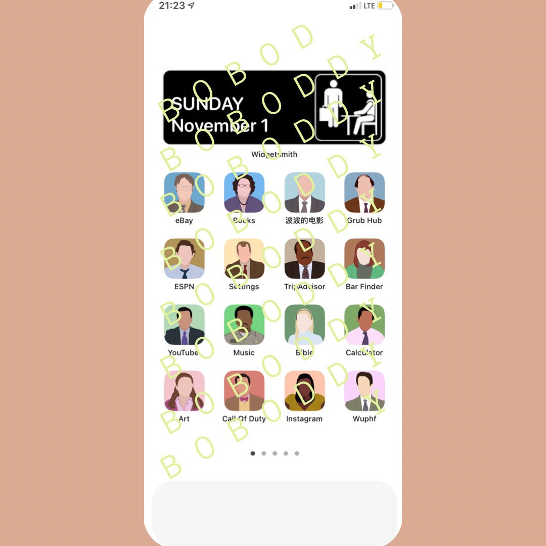 It is an Office Home Screen. | the Office Widget Icon Pack! - Etsy