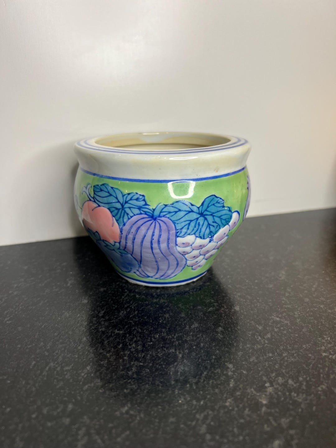 Vintage Tiny Pot - Vintage Chinese Cache Pot - Vintage Green Pot With ...