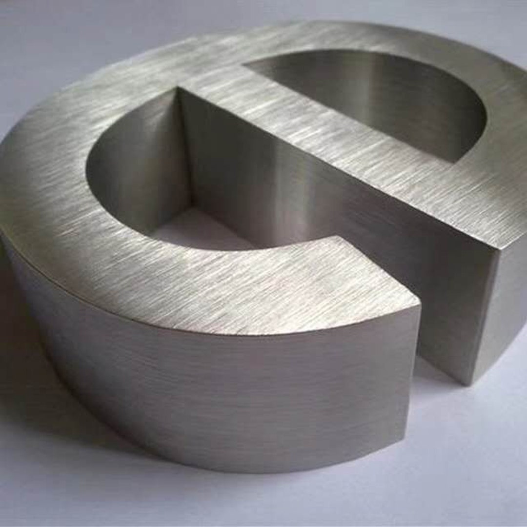 Custom 3D Stainless Steel Logo Signage, Metal Business Sign, Storefront ...