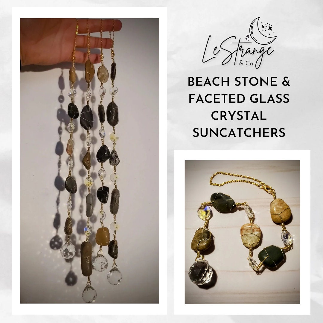 BC BEACH CRYSTAL Sun Catchers - Healing Protective Decorative Tumbled ...