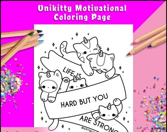 uni kitty coloring pages