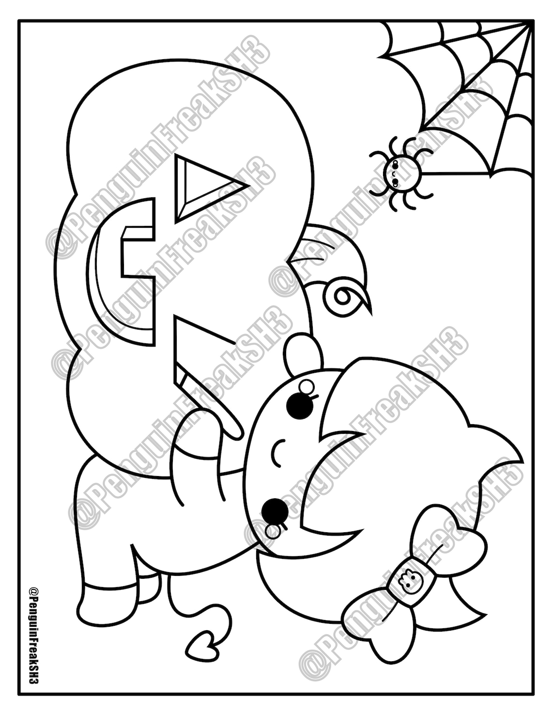 Kawaii Cute Halloween Coloring Pages Printable Coloring Pages Kids ...