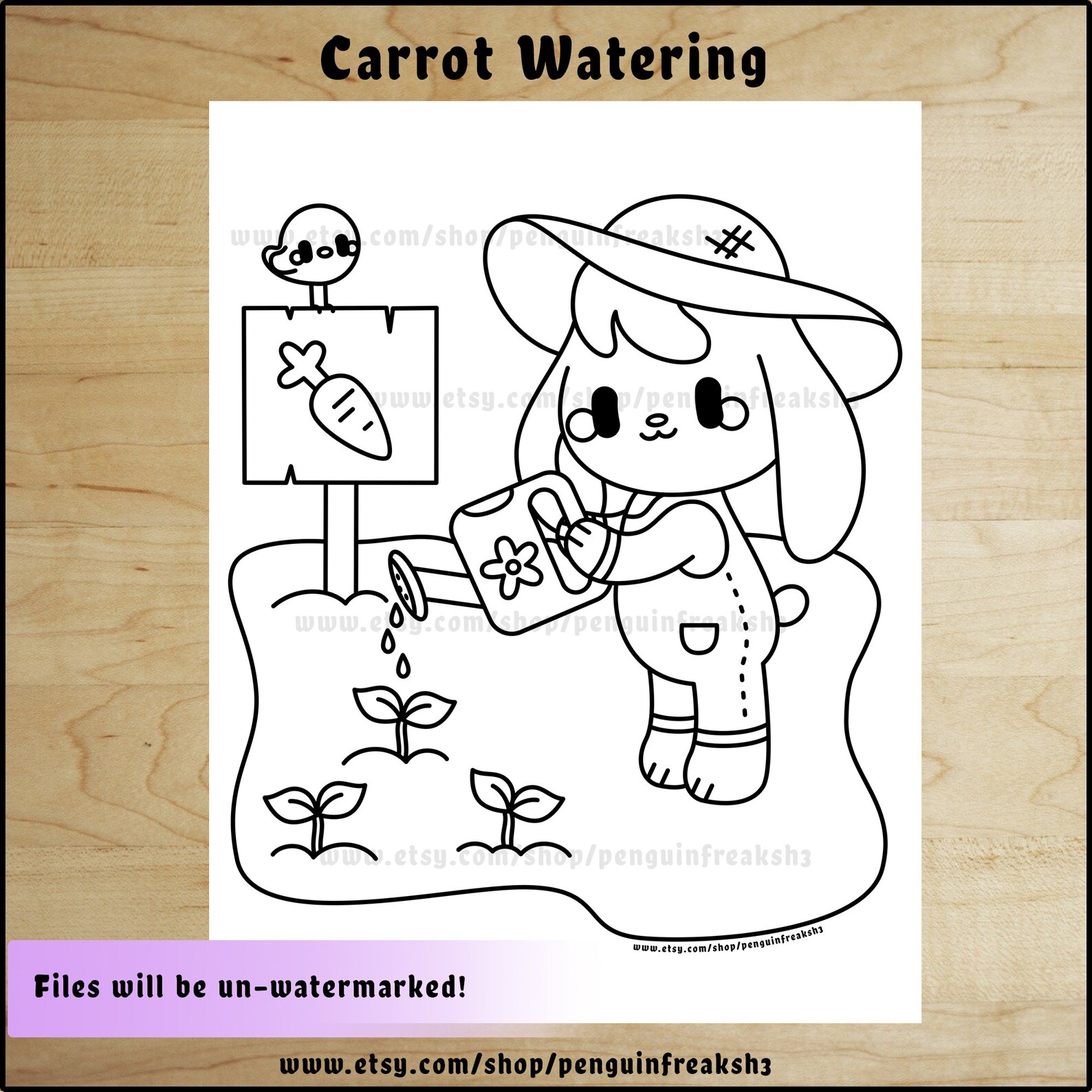 Kawaii Cute Easter Springtime Printable Coloring Pages, Bunny Rabbit ...