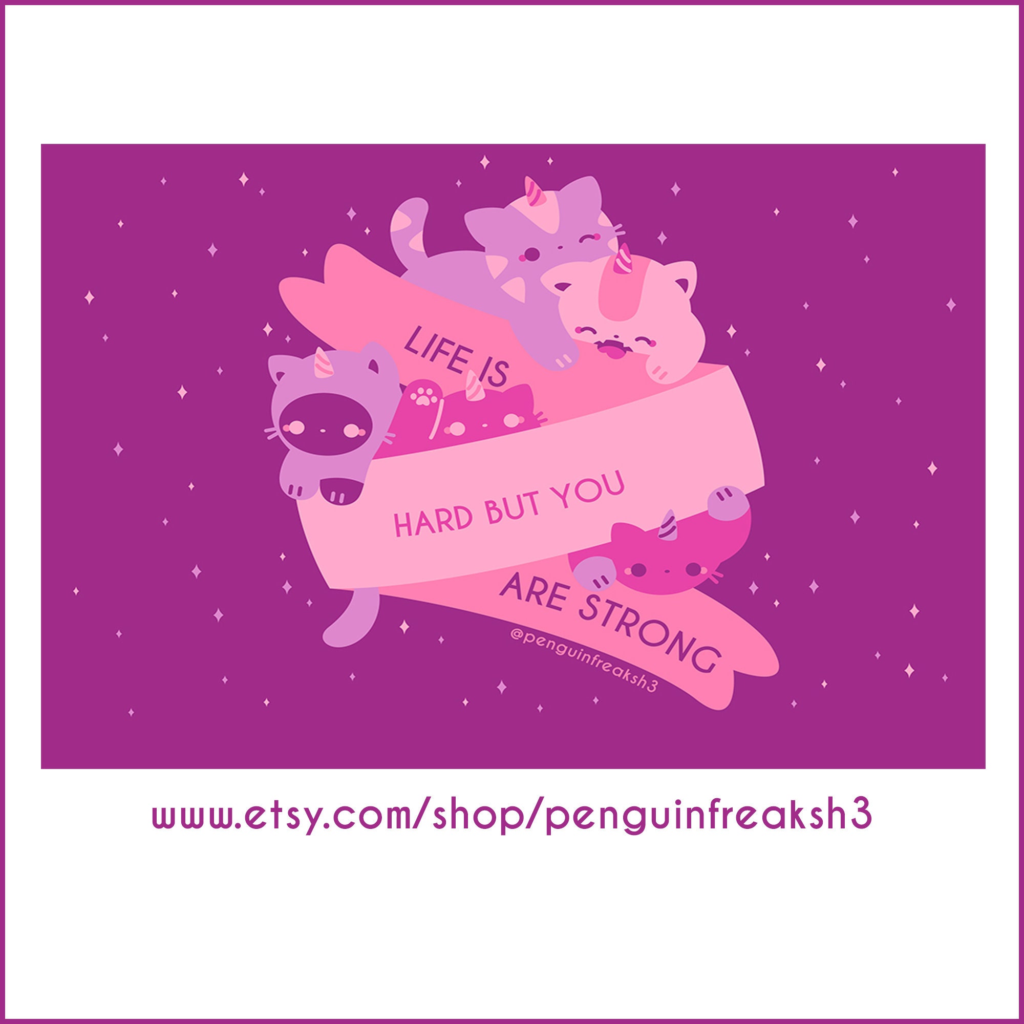 Cute Unikitty Motivational Background Wallpaper Digital Bundle for ...