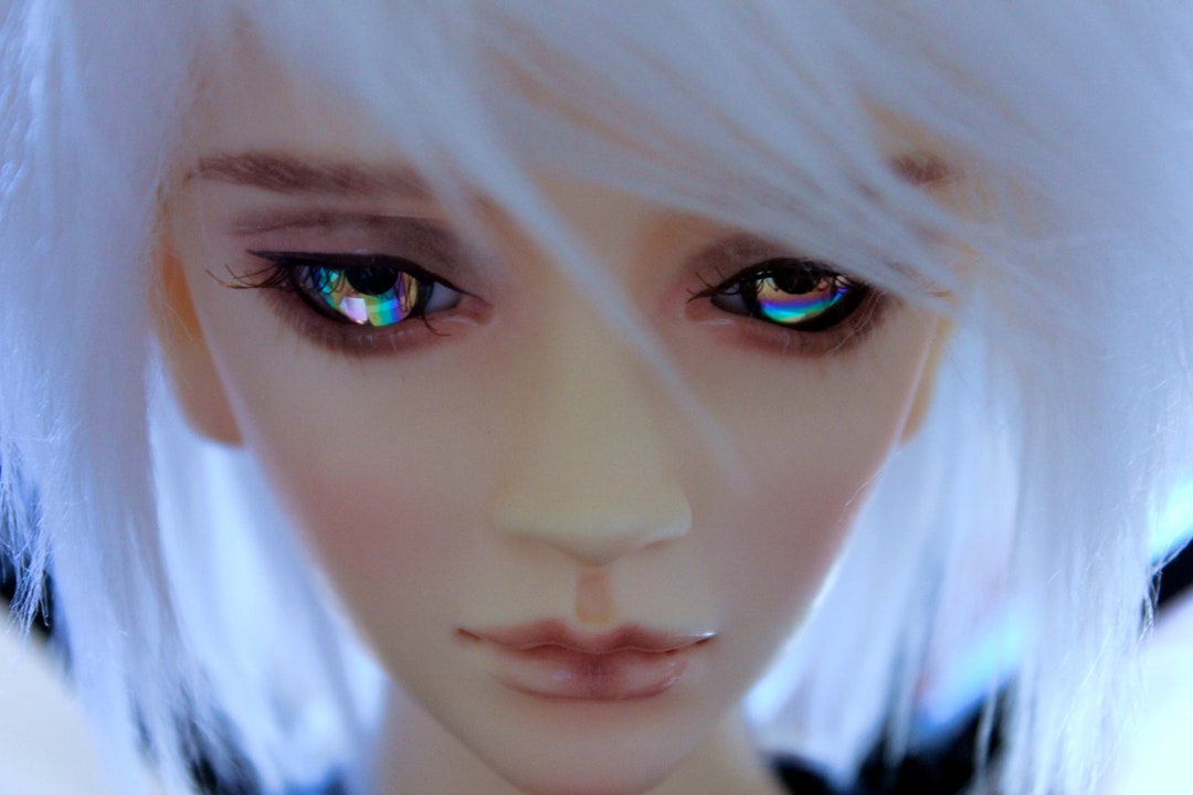 Doll Eyes Holographic Rainbow Holo Eyes 8mm 10mm 12mm 14mm 16mm 18mm ...