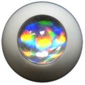 Doll Eyes Holo Holographic Silver Rainbow 8mm 10mm 12mm 14mm 16mm 18mm ...