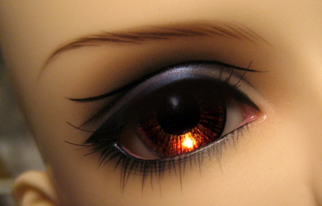 Doll Eyes Coffee Brown Burst 8mm 10mm 12mm 14mm 16mm 18mm 20mm 22mm ...
