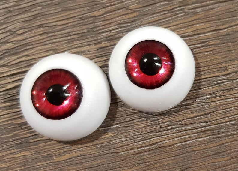 Doll Eyes Gothic Red Style 8mm 10mm 12mm 14mm 16mm 18mm 20mm 22mm ERSA ...