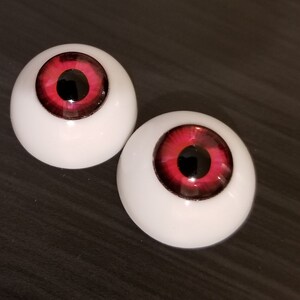Doll Eyes Gothic Red Style 8mm 10mm 12mm 14mm 16mm 18mm 20mm 22mm ERSA ...