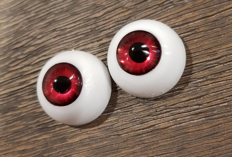Doll Eyes Gothic Red Style 8mm 10mm 12mm 14mm 16mm 18mm 20mm 22mm ERSA ...