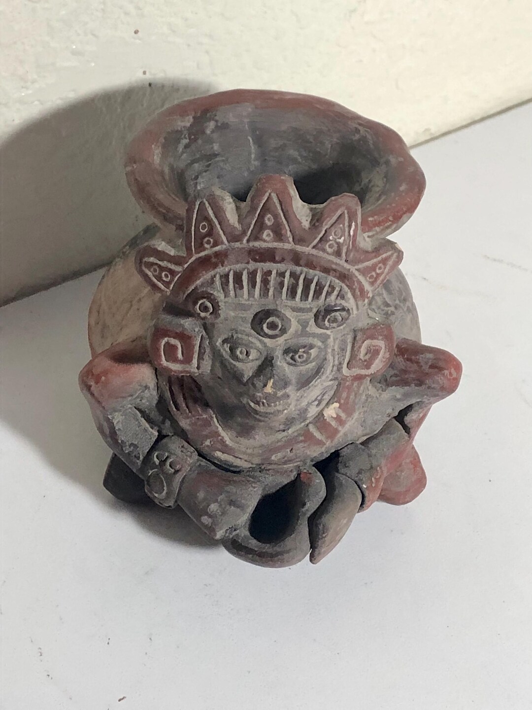 Aztec Huehueteotl-aztec God of Fire Urn/incense Burner - Etsy