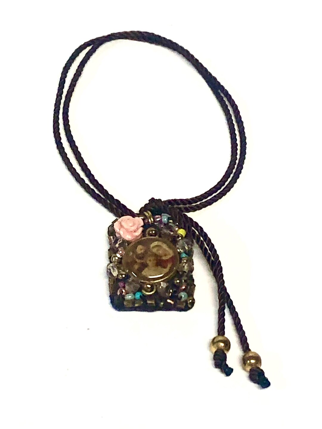 Beautiful Adjustable Scapular Beaded Bracelet With Holy Family - Etsy