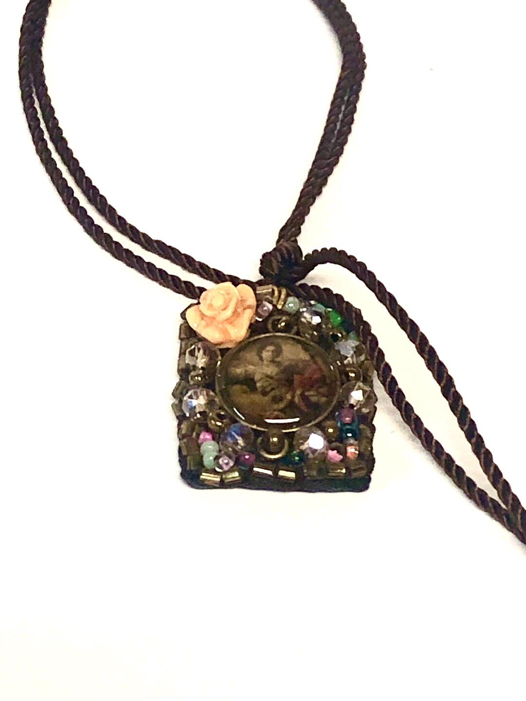 Beautiful Adjustable Scapular Beaded Bracelet With Saint Michael - Etsy