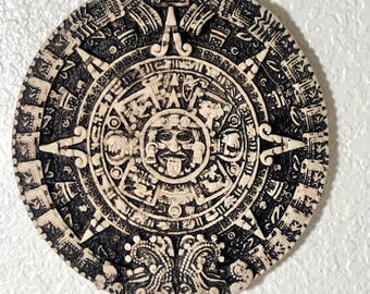 Aztec Calendar "14 Plaque Wall Decor Sign - Etsy