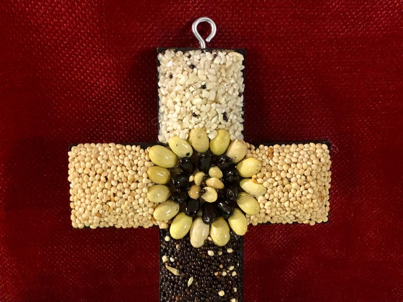 Wall Cross With Seeds of Abundance- Cruz Con Semillas De La Abundancia ...