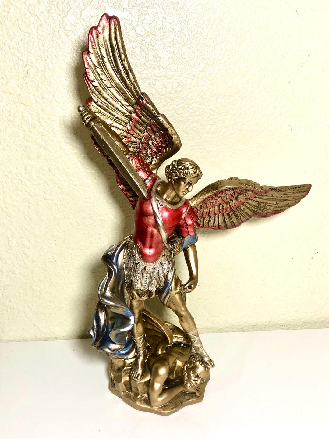 San Miguel Arcangel/saint Michael Arcangel Statue - Etsy