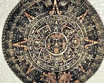 Aztec Calendar "14 Plaque Wall Decor Sign - Etsy