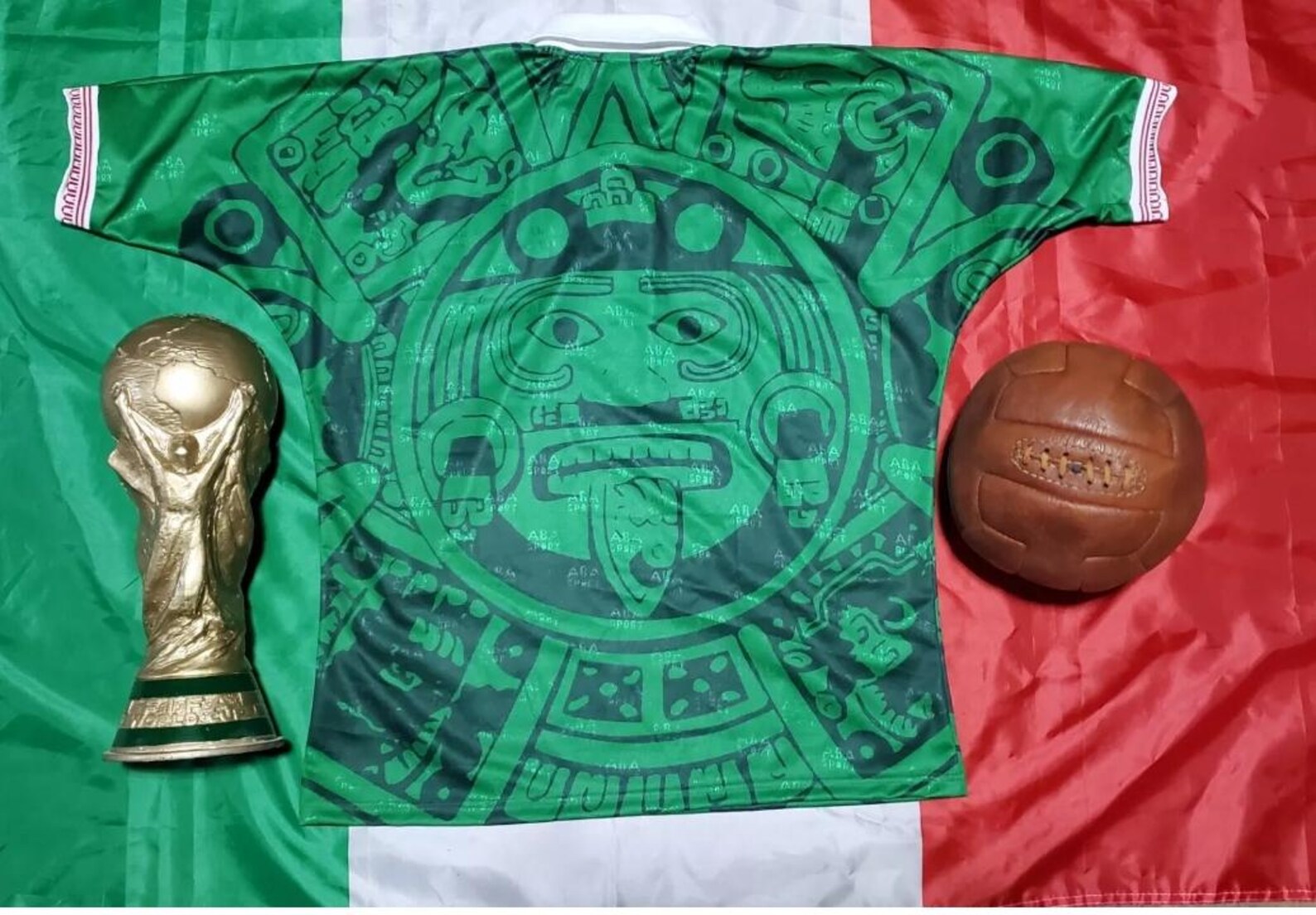 ABA Sport Mexico 1997-98 Retro Aztec Jersey - Etsy