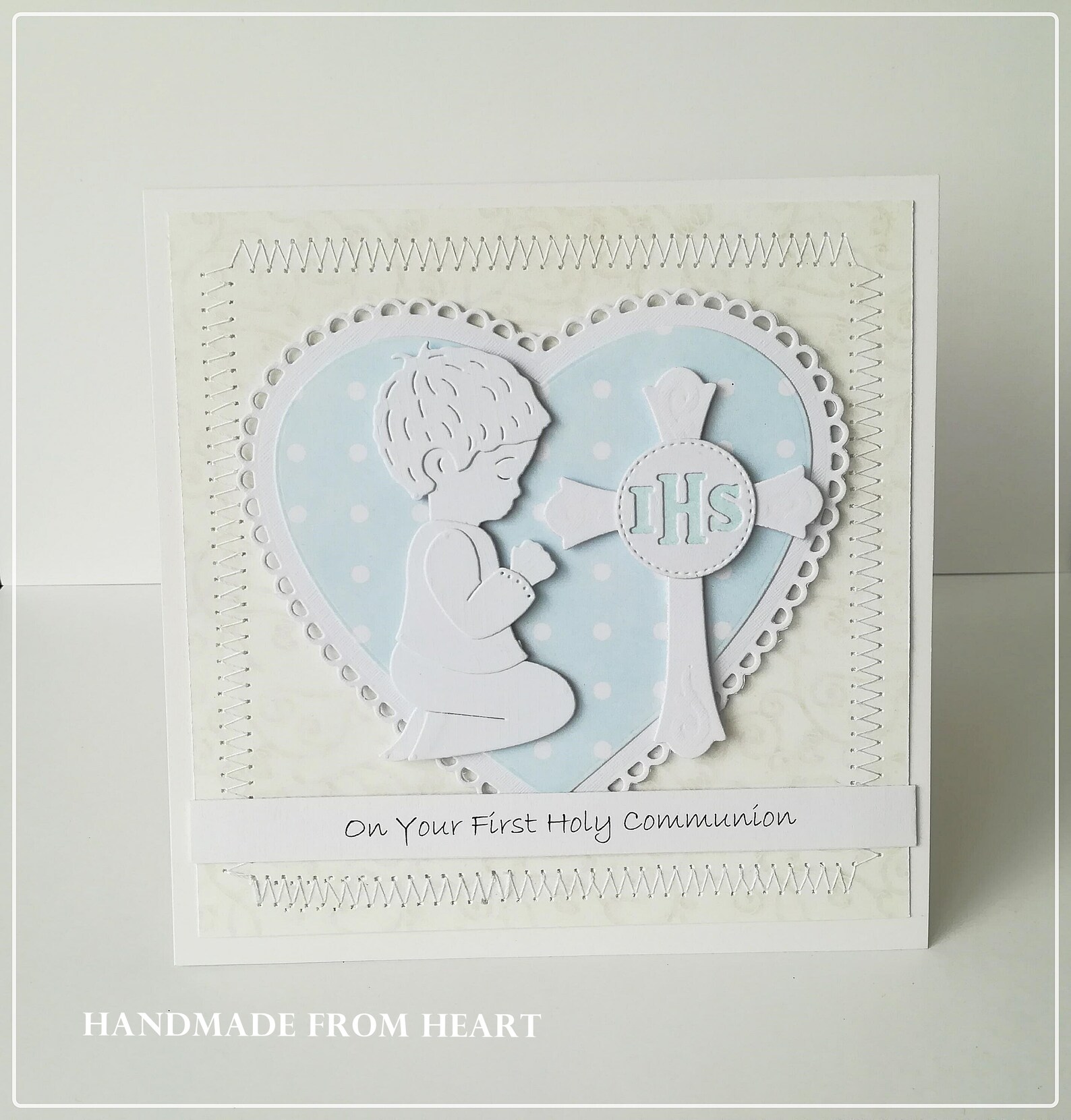 First Holy COMMUNION Handmade Card, Invitation, Scrap, Scrapbooking - Etsy