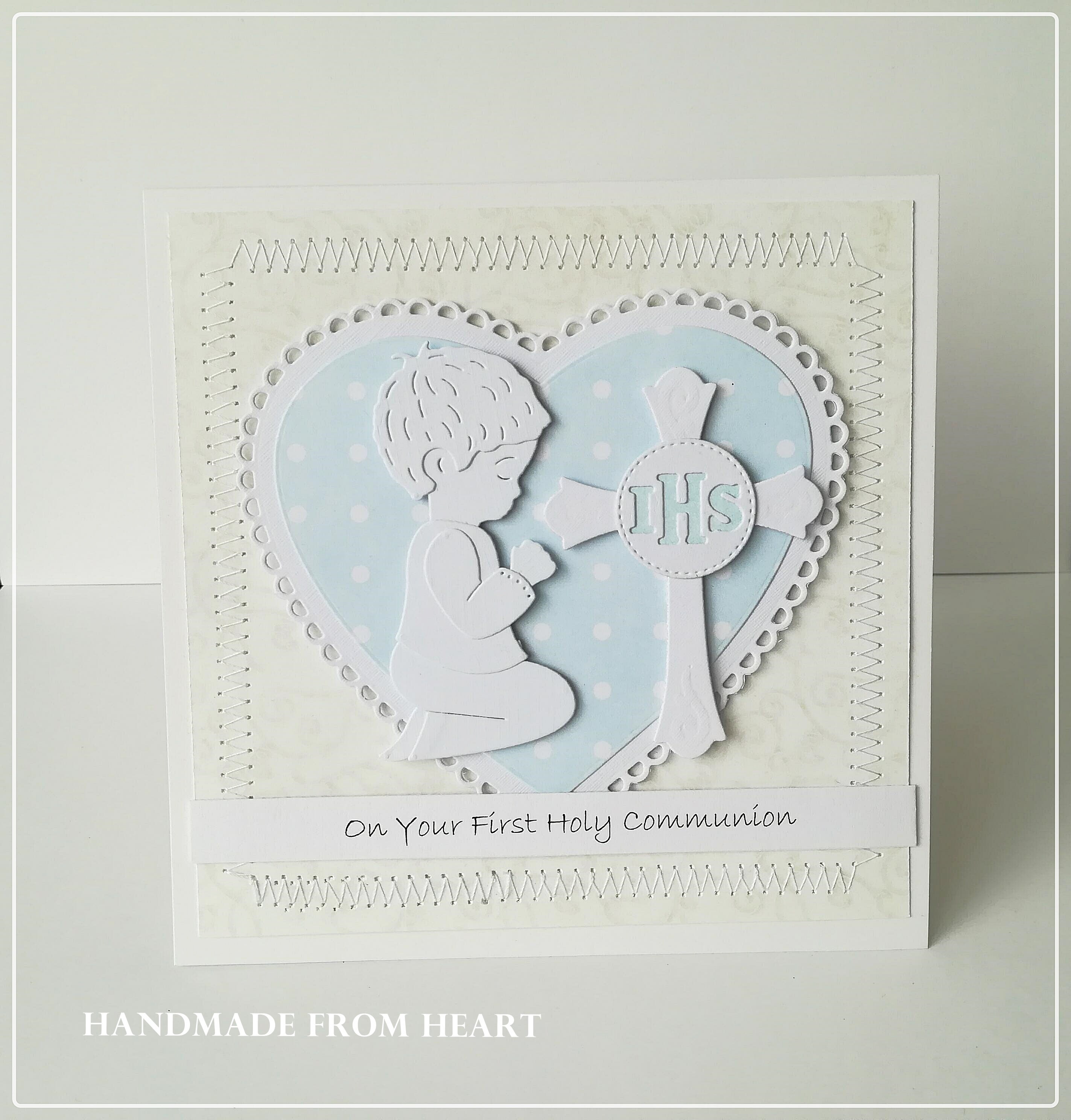 First Holy COMMUNION Handmade Card, Invitation, Scrap, Scrapbooking - Etsy