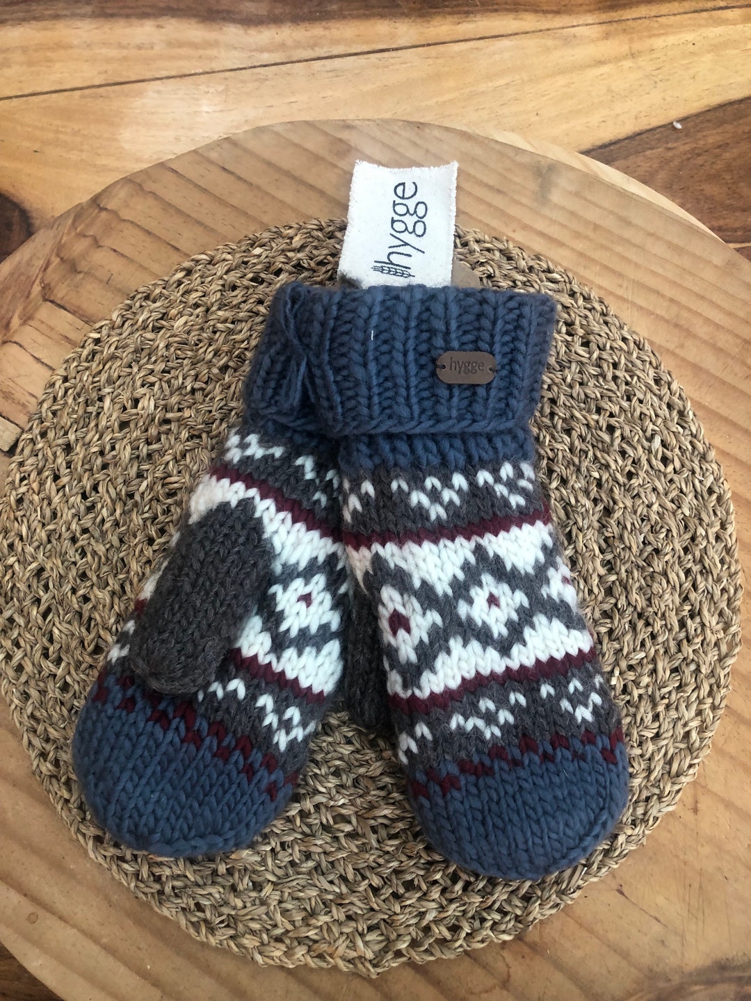 Baltic Nordic Scandinavian Wool Knitted Fleece Lined Merino Wool Fair ...