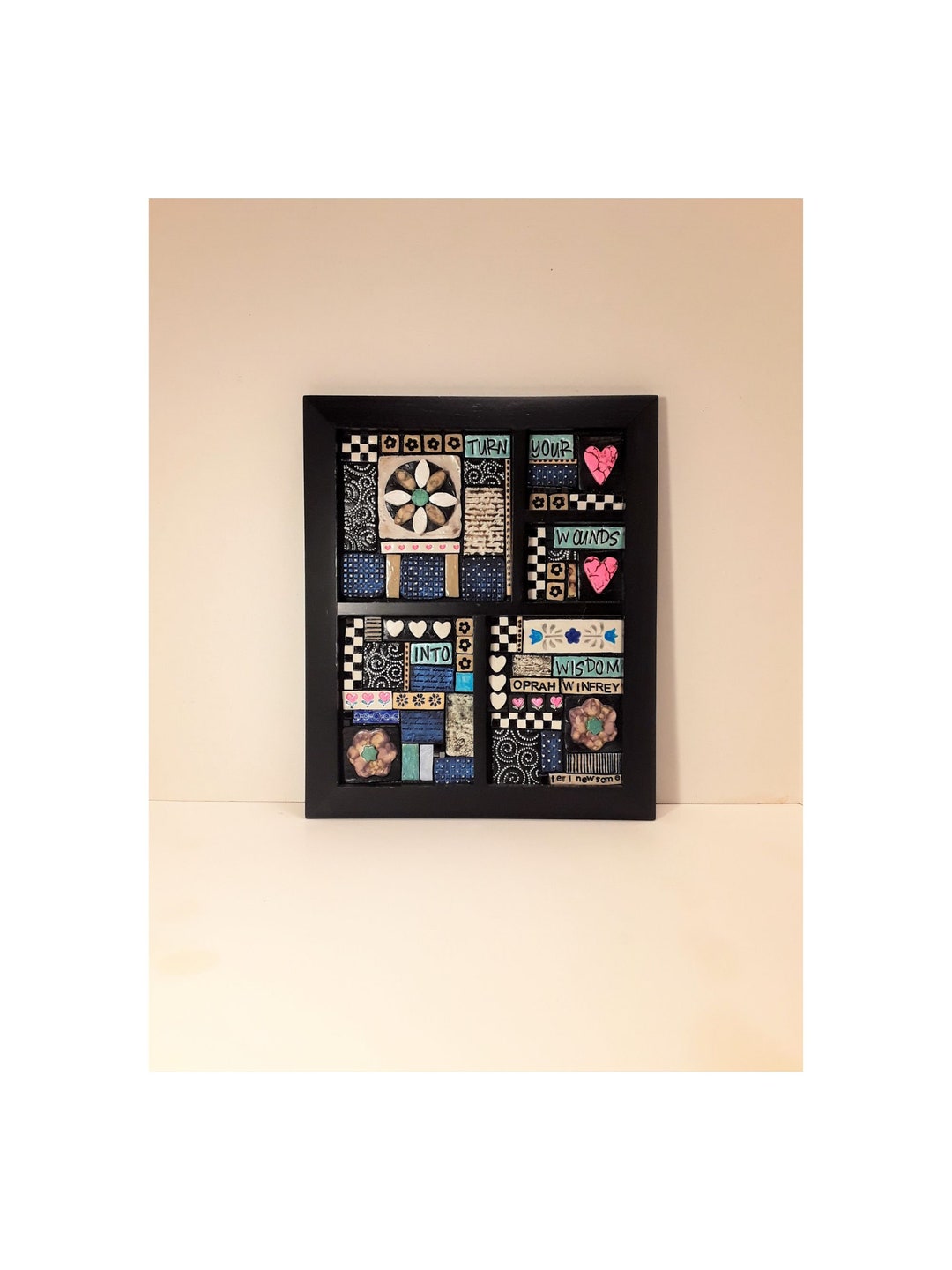 WOUNDS TO WISDOM. Original Polymer Clay Art, Mosaic - Etsy