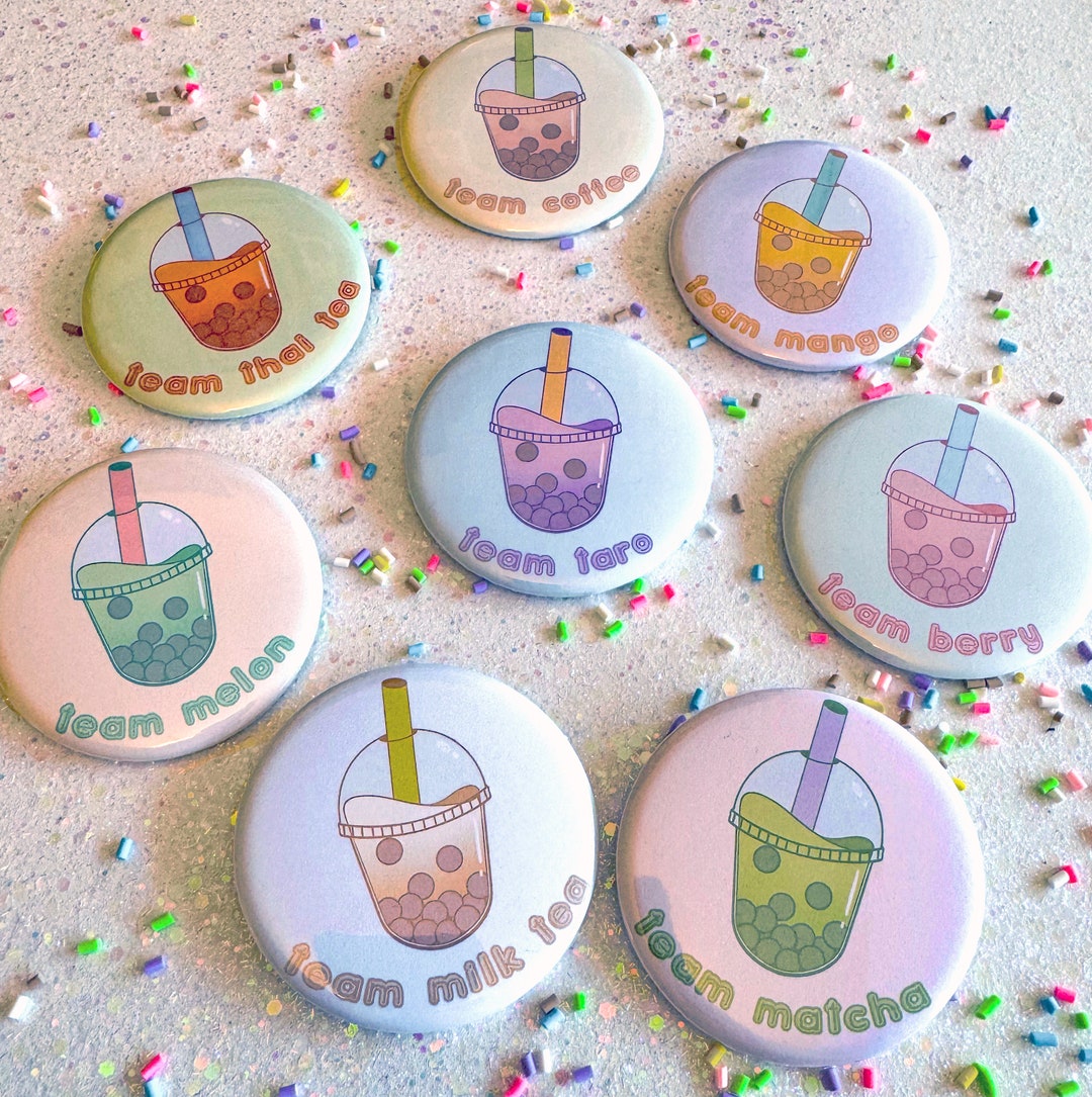 Team Boba Buttons - Etsy