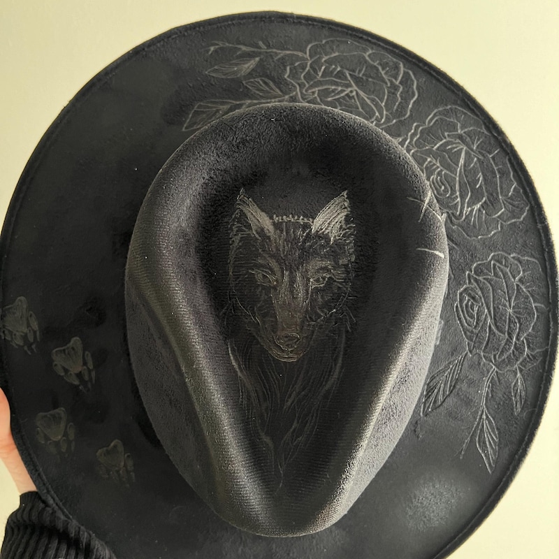 Wolf Fedora - Etsy