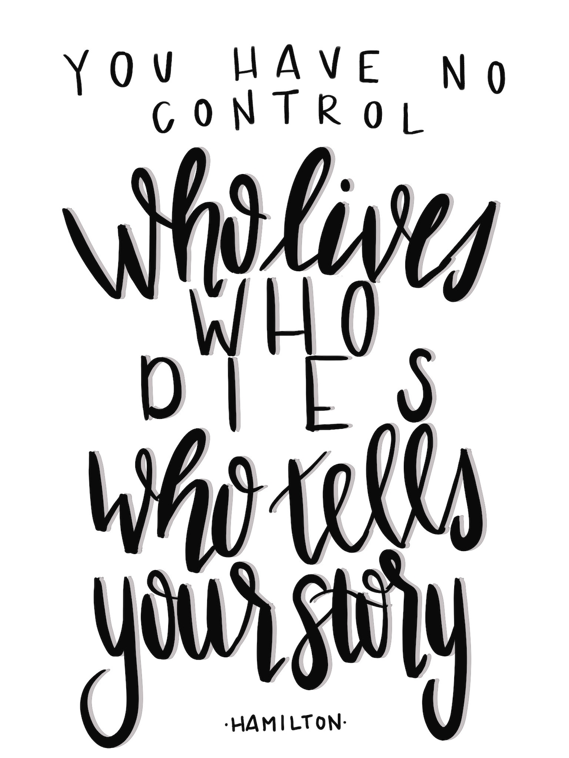 Hamilton Musical Quote Printable - Etsy