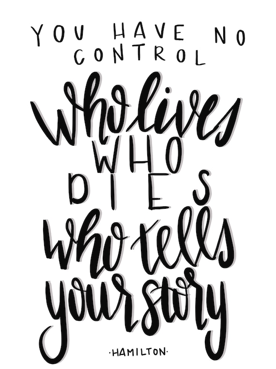 Hamilton Musical Quote Printable - Etsy