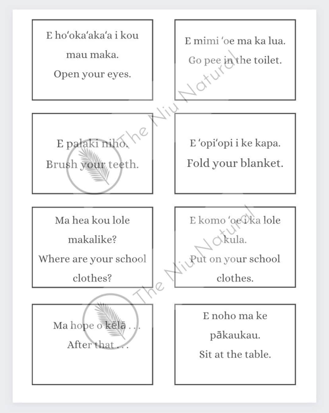 Hoʻomākaukau Ma Ka Hale Ma Mua O Ke Kula - Getting Ready for School ...
