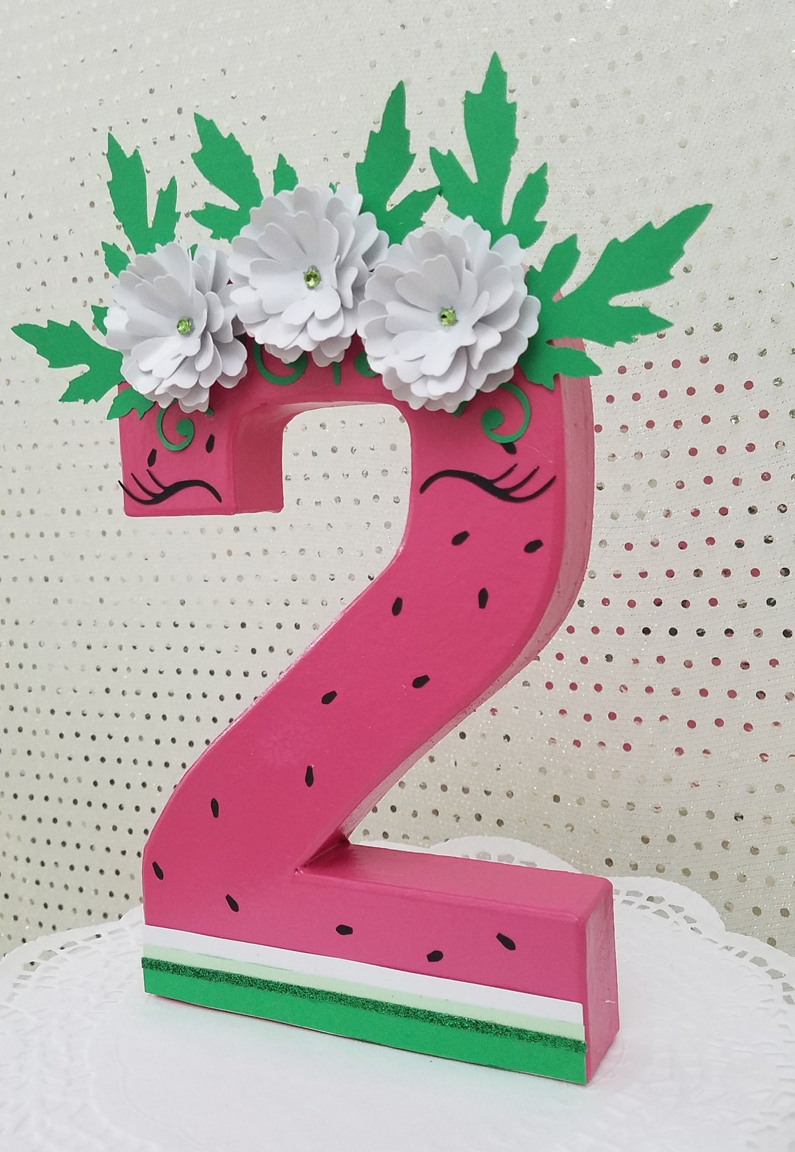 Birthday Watermelon Number, Watermelon Centerpiece, Fuit Birthday ...