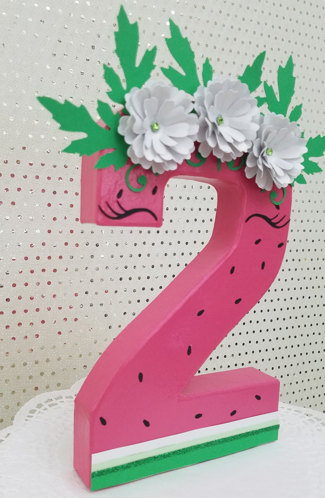 Birthday Watermelon Number, Watermelon Centerpiece, Fuit Birthday ...