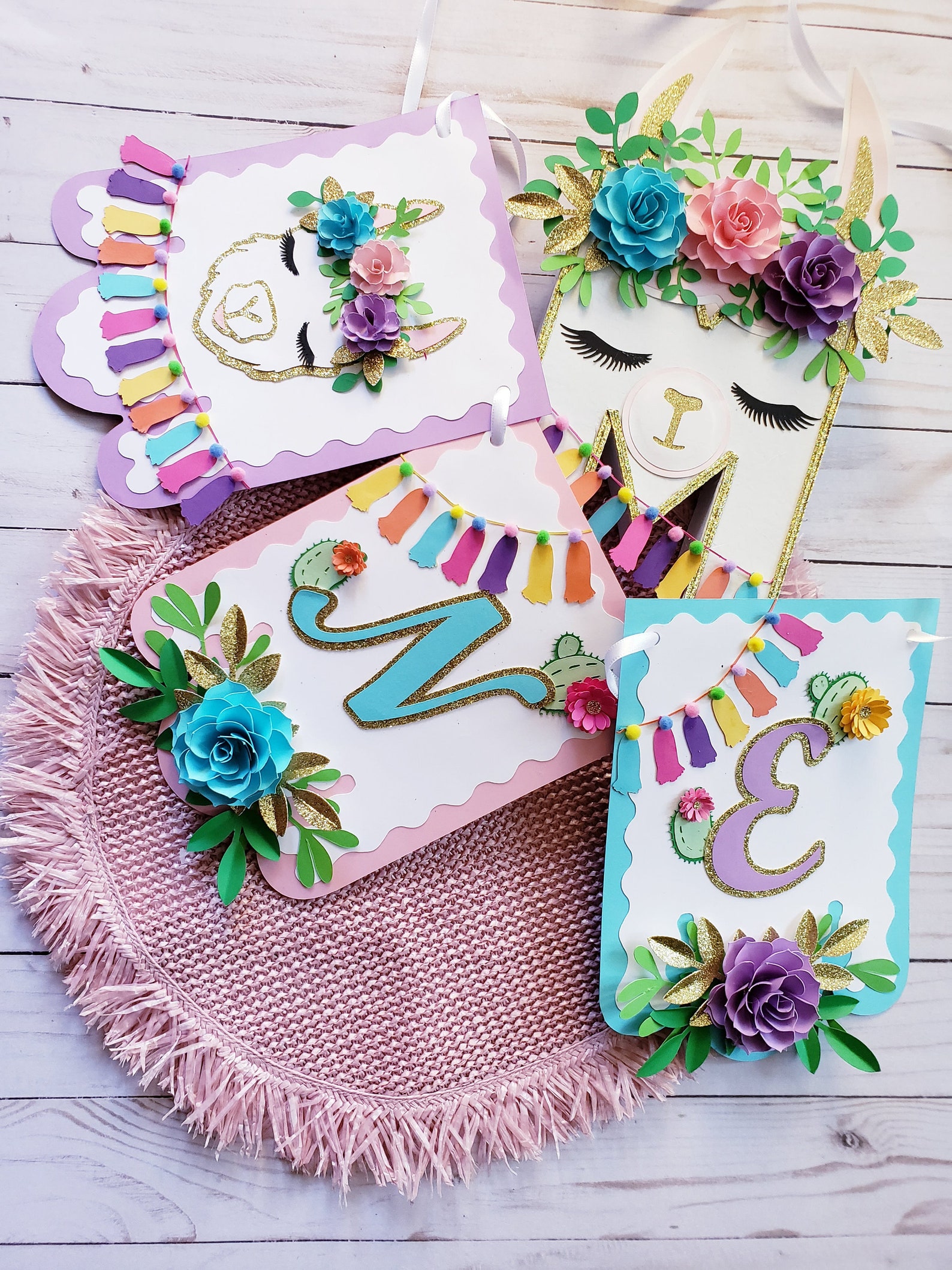 Llama Letters, Nursery Llama Decor, Baby Shower, Llama Theme Party ...