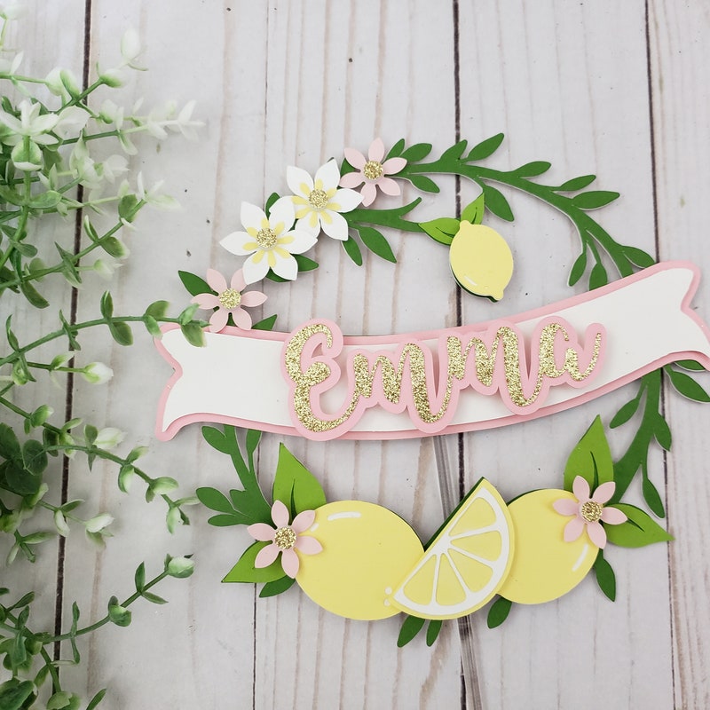 Lemon Cake Topper - Etsy