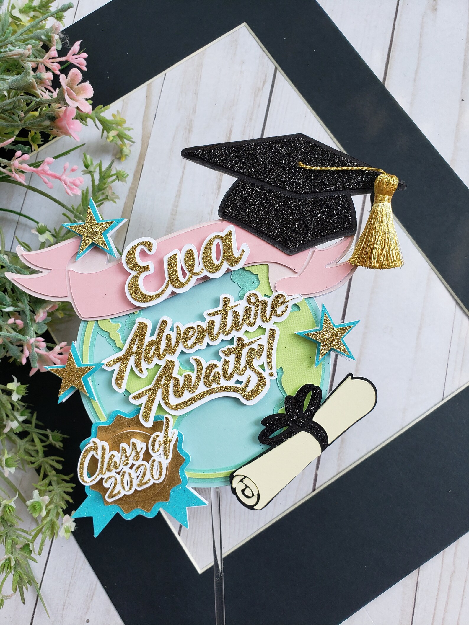 Graduation Cake Topper, Graduation Party Decorations, Custom Graduation ...