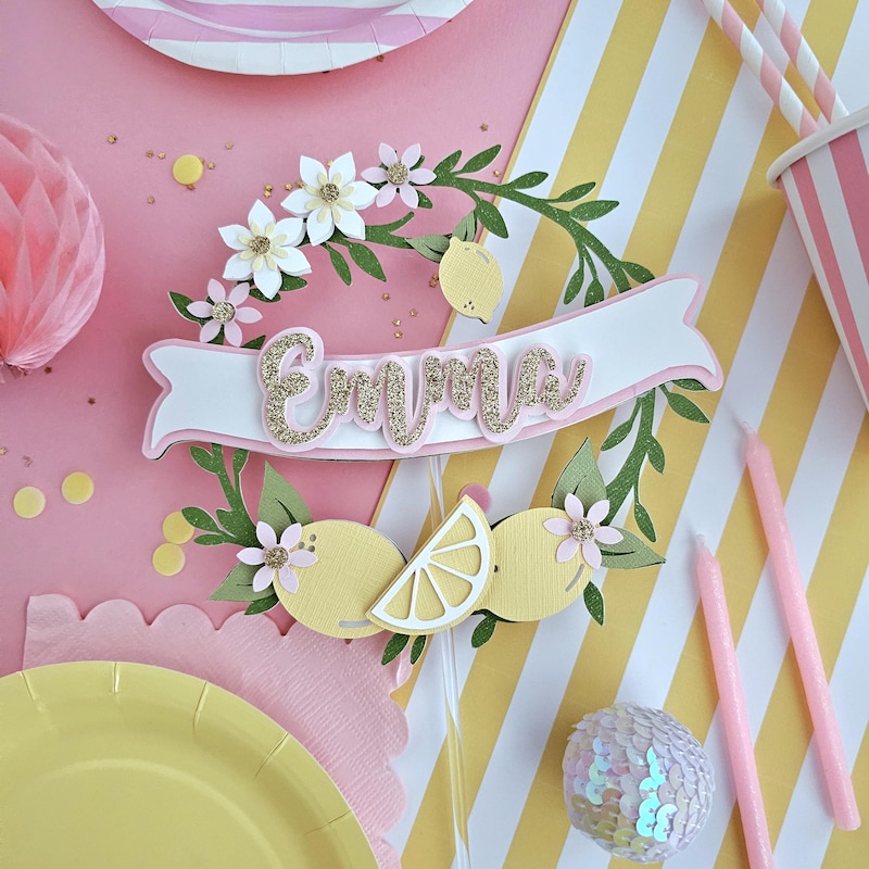 Lemon Cake Topper - Etsy