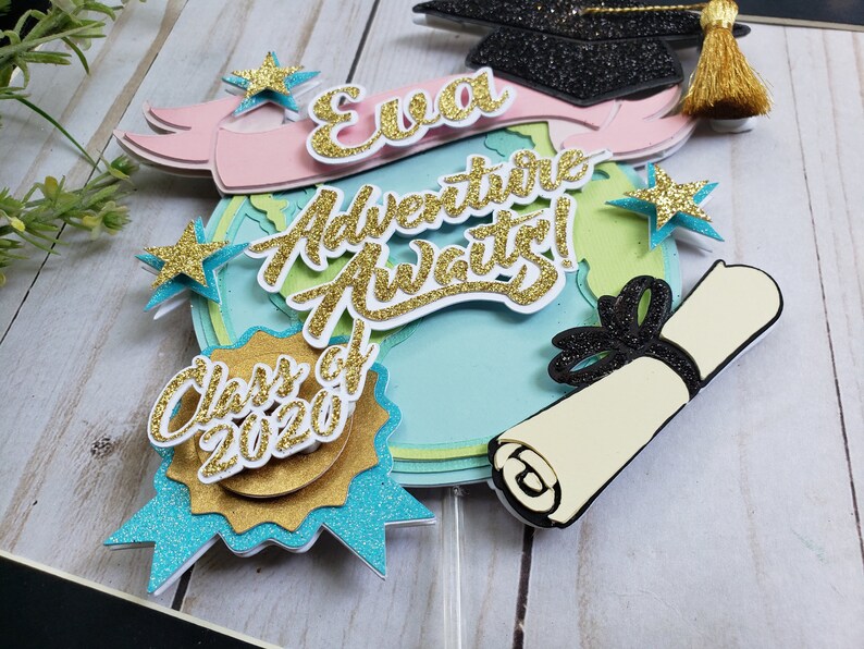 Graduation Cake Topper, Graduation Party Decorations, Custom Graduation ...