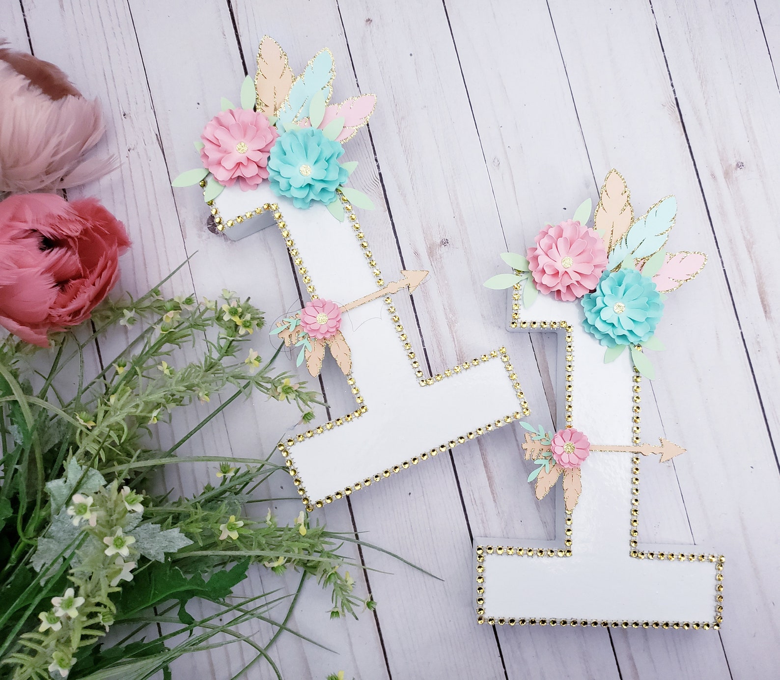 Freestanding Boho Number Wild One Party Decor Boho Tribal | Etsy