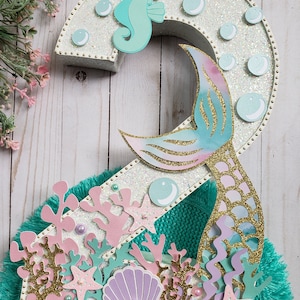Mermaid 3D Number, Mermaid Birthday Centerpiece, Under the Sea ...