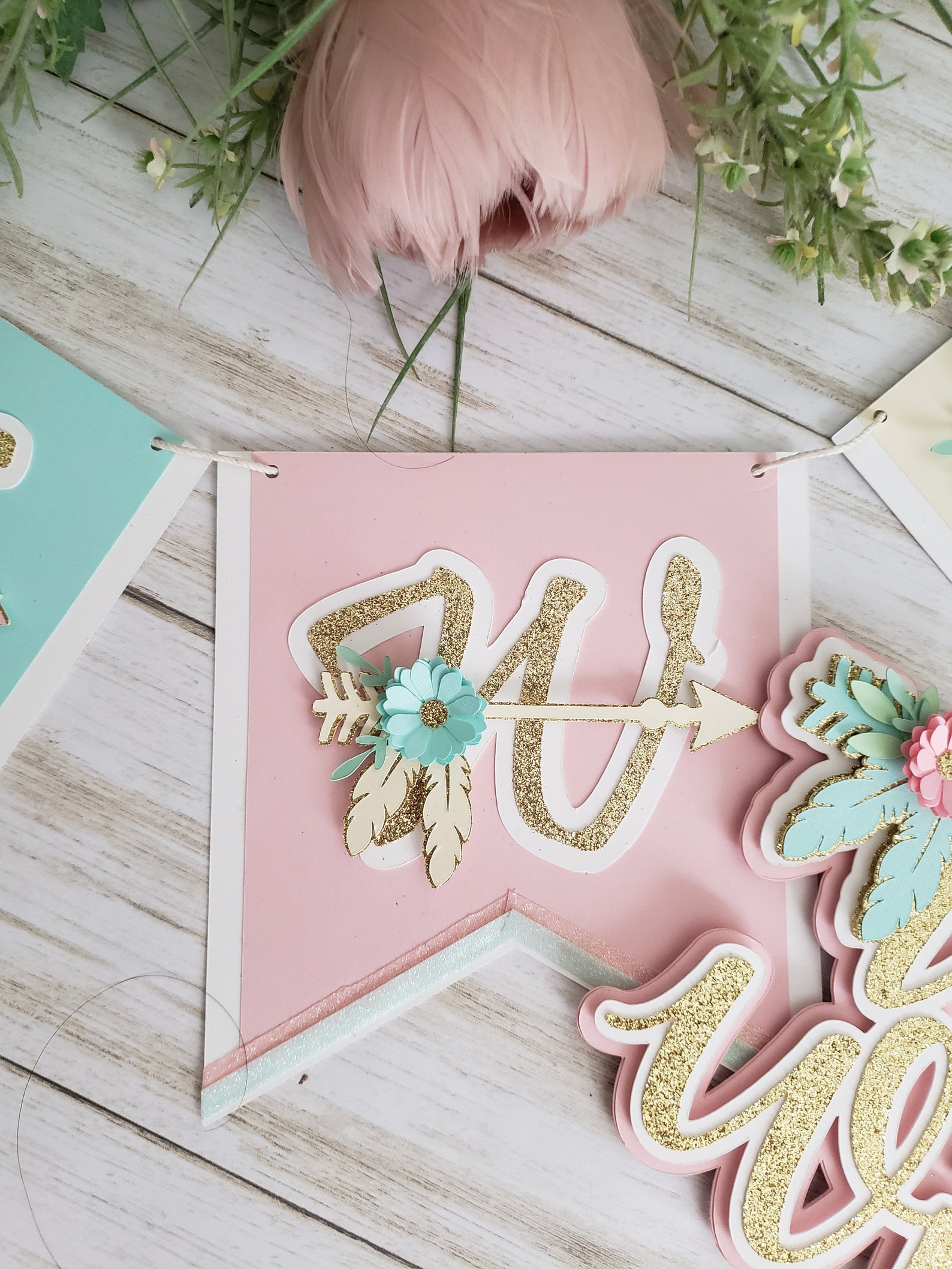 Tribal Boho Theme Banner Two Wild Party Banner Birthday | Etsy