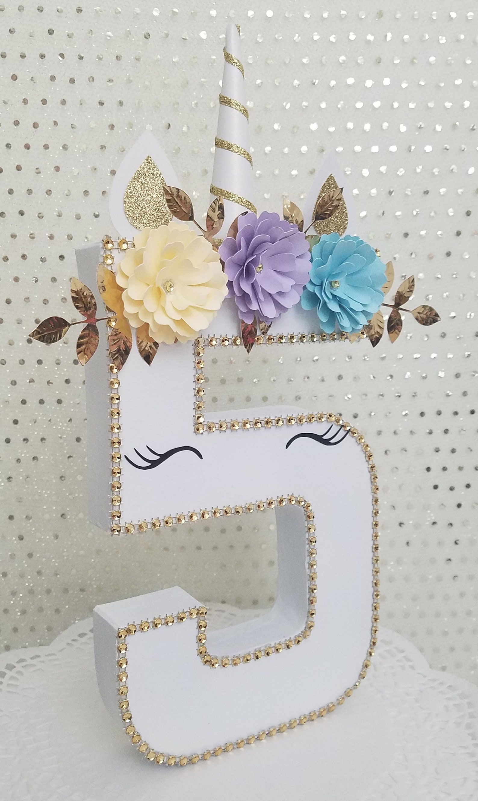 Unicorn Numbers Unicorn Birthday Party Bedroom Decor - Etsy