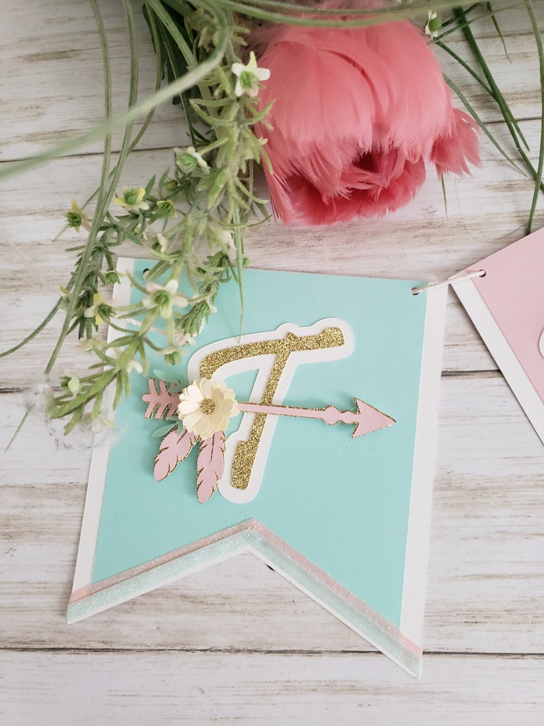 Tribal Boho Theme Banner Two Wild Party Banner Birthday | Etsy