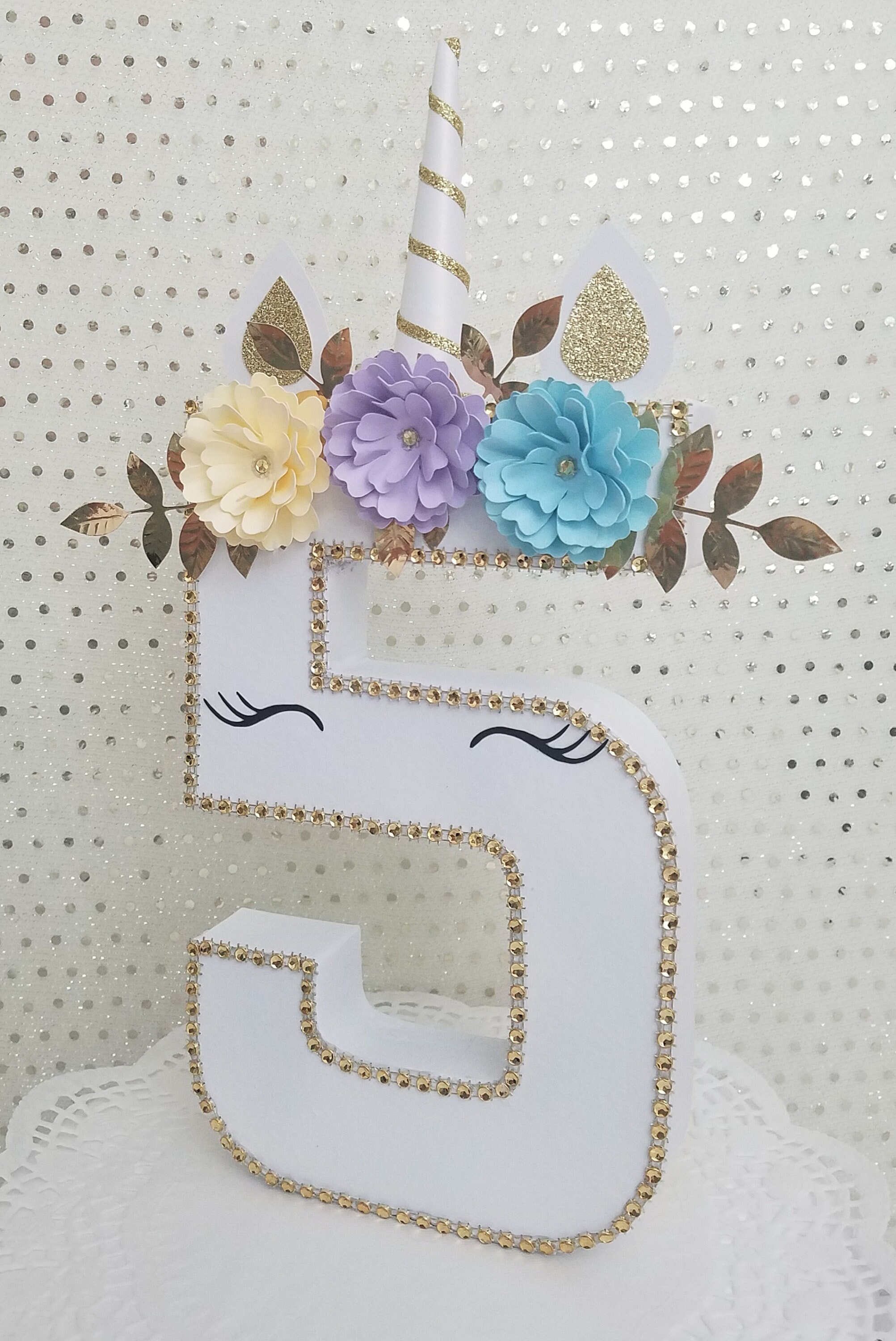 Unicorn Numbers Unicorn Birthday Party Bedroom Decor - Etsy