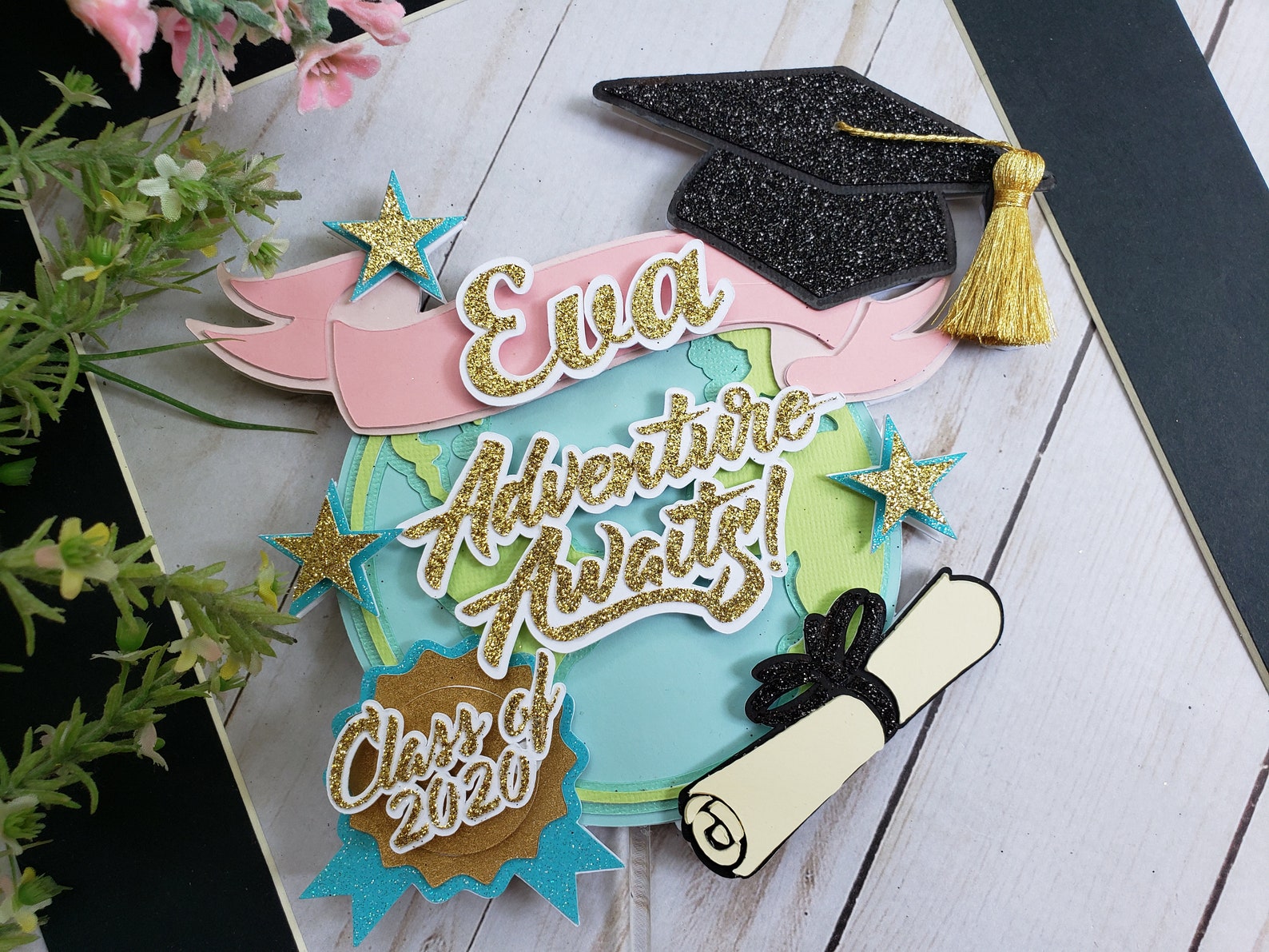 Graduation Cake Topper, Graduation Party Decorations, Custom Graduation ...